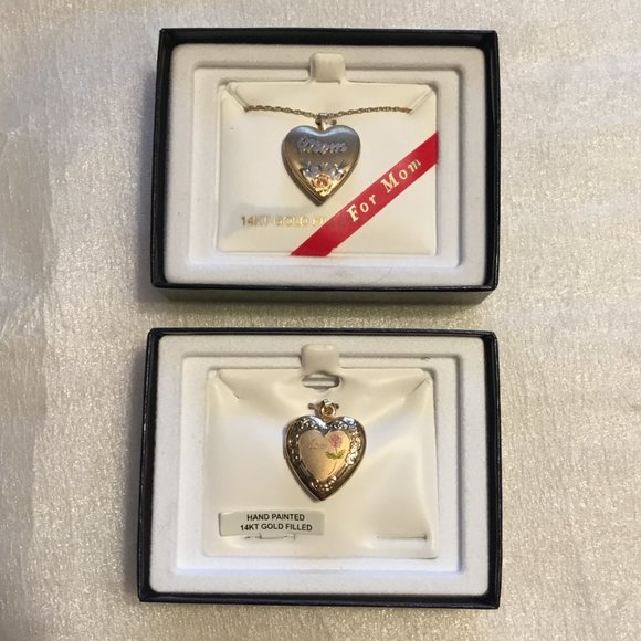 14K gold-filled locket necklace | Jewelry | Set Of Two 4k Goldfilled ...